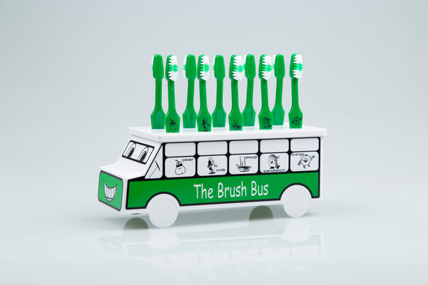 Brush Bus with Healthy Snack Symbols – The Brush Bus Ltd